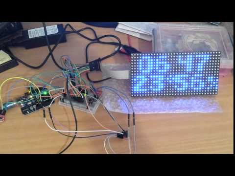 Arduino based clock using 16x32 RGB LED matrix by stepanov1975 - Thingiverse