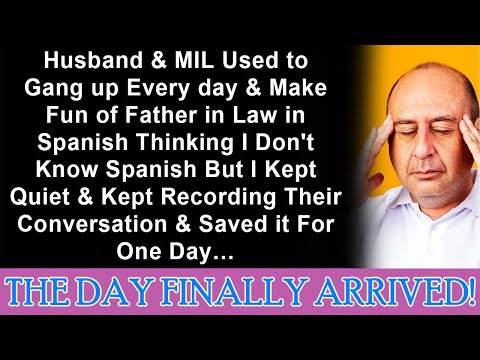 Every day, the husband and mother-in-law teamed up to tease the father-in-law in Spanish, believing…