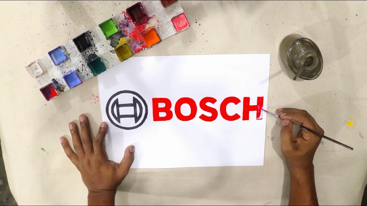 How to draw the Bosch logo