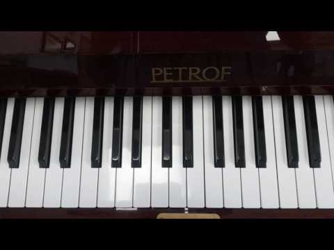 The C sharp harmonic minor scale - how to play piano