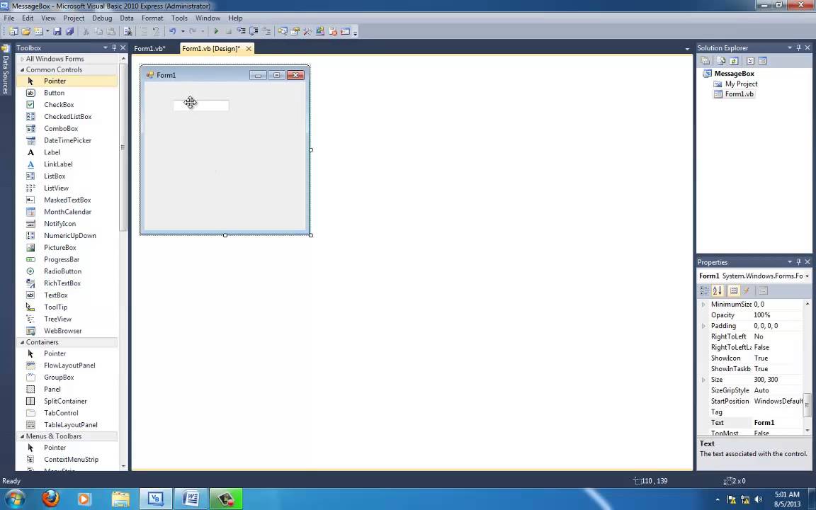 VB.NET 2010 Series - Episode 6: Getting User Input/TextBoxes