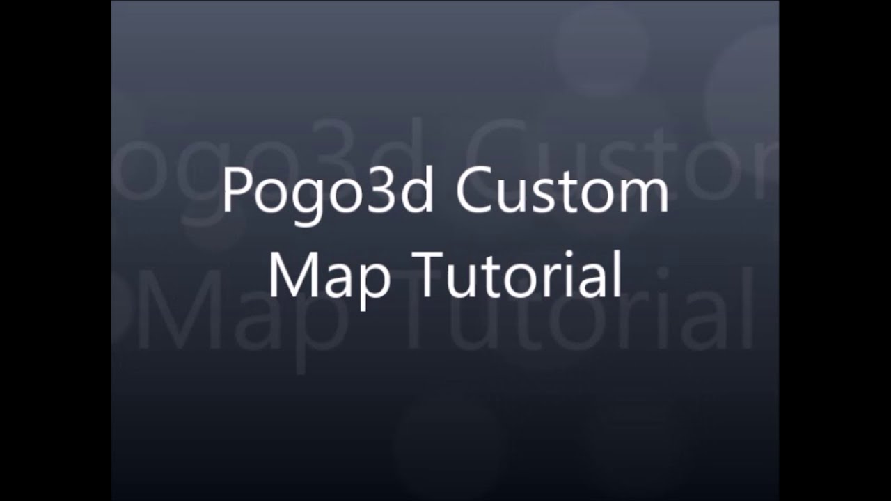 Pogo3d Mapmaking Tutorial - Setup