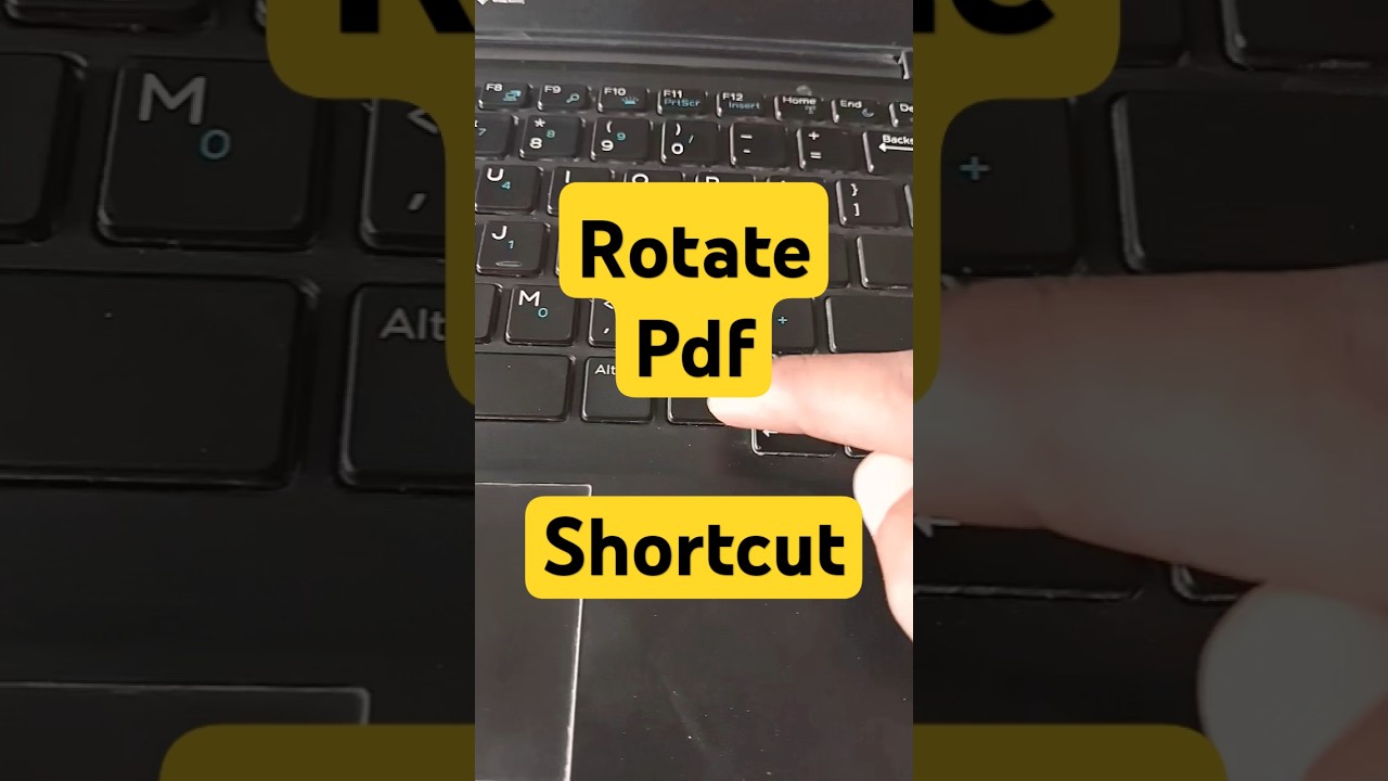 Rotate your pdf 90deg with this pro tips #shortcutkeys #windows #techtips #tipsandtricks #technology