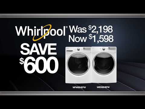 Black Friday Discounts on Whirlpool appliances at Hess Furniture