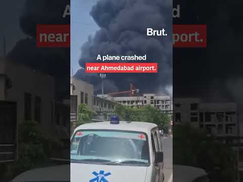 A passenger plane crashed near Ahmedabad airport during takeoff.