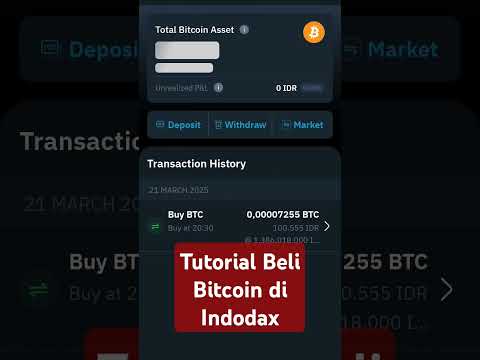 Tutorial Cara Beli Bitcoin(BTC)Di Indodax. #trading #trader #pi #bitcoin #ETH #indodax #crypto