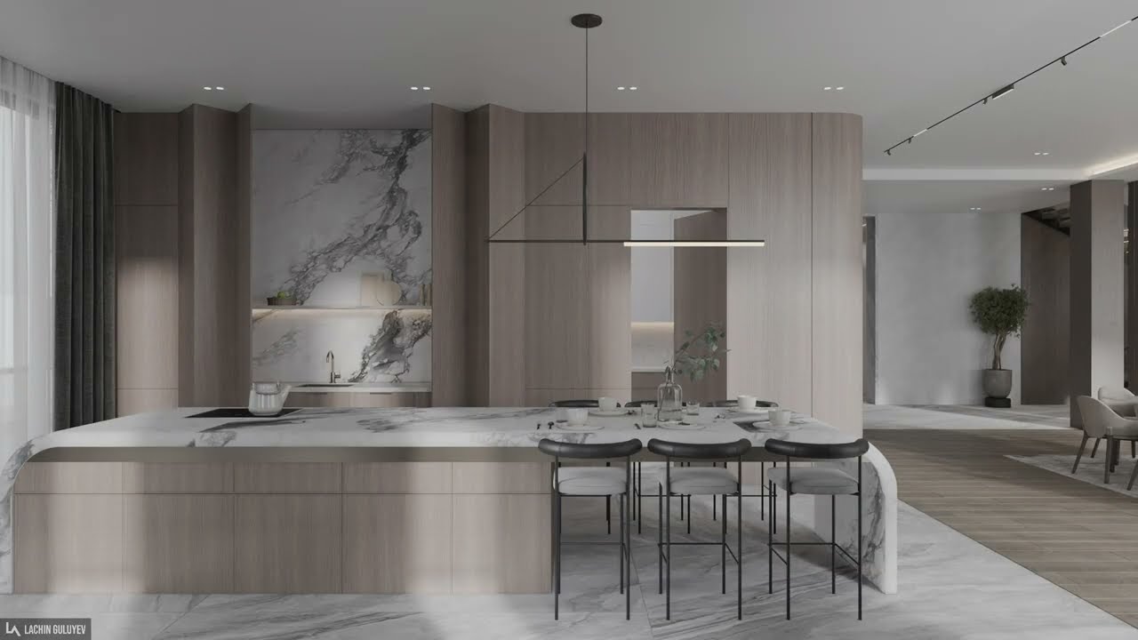 Kitchen render animation #cgi #3dvisualization