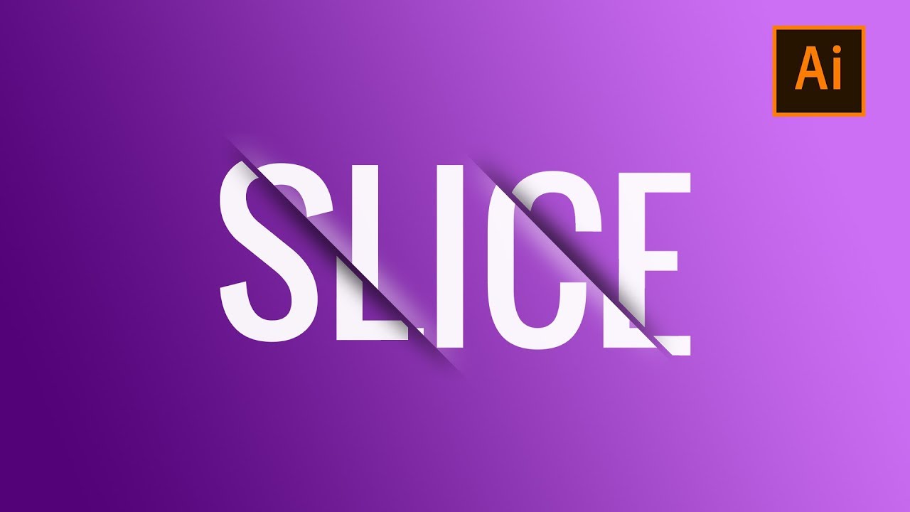 Sliced Text Effect in Adobe Illustrator