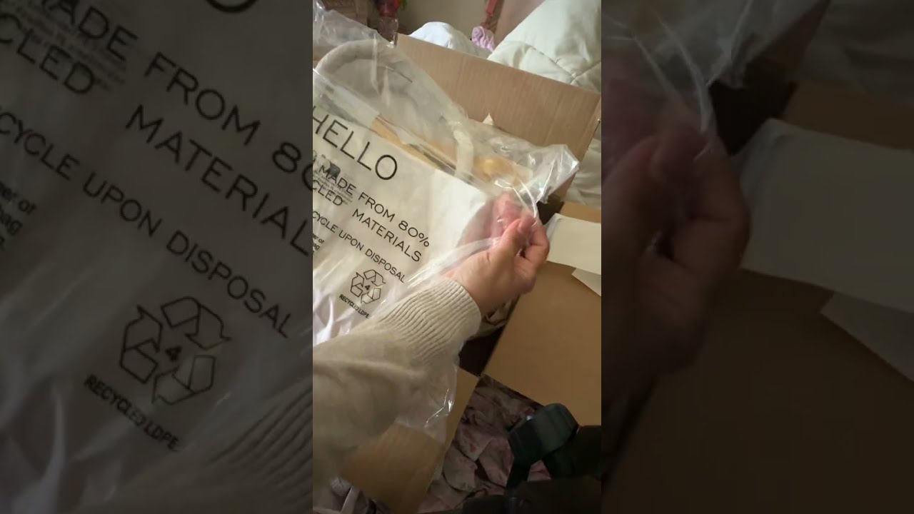 UNBOXING MY EMERSON TOTE BAG @FreePeople #shortvideo #youtubeshorts #reels #lifeisbutadream #fyp 