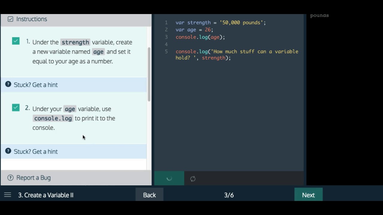 Learn Javascript, Create a Variable II, codecademy, Javascript Tutorial