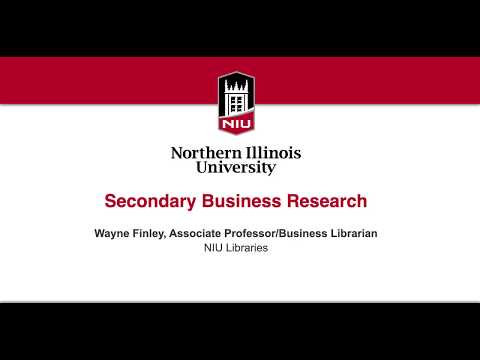 Secondary Business Research