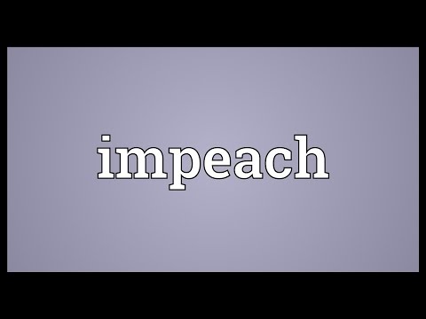 Impeach Meaning