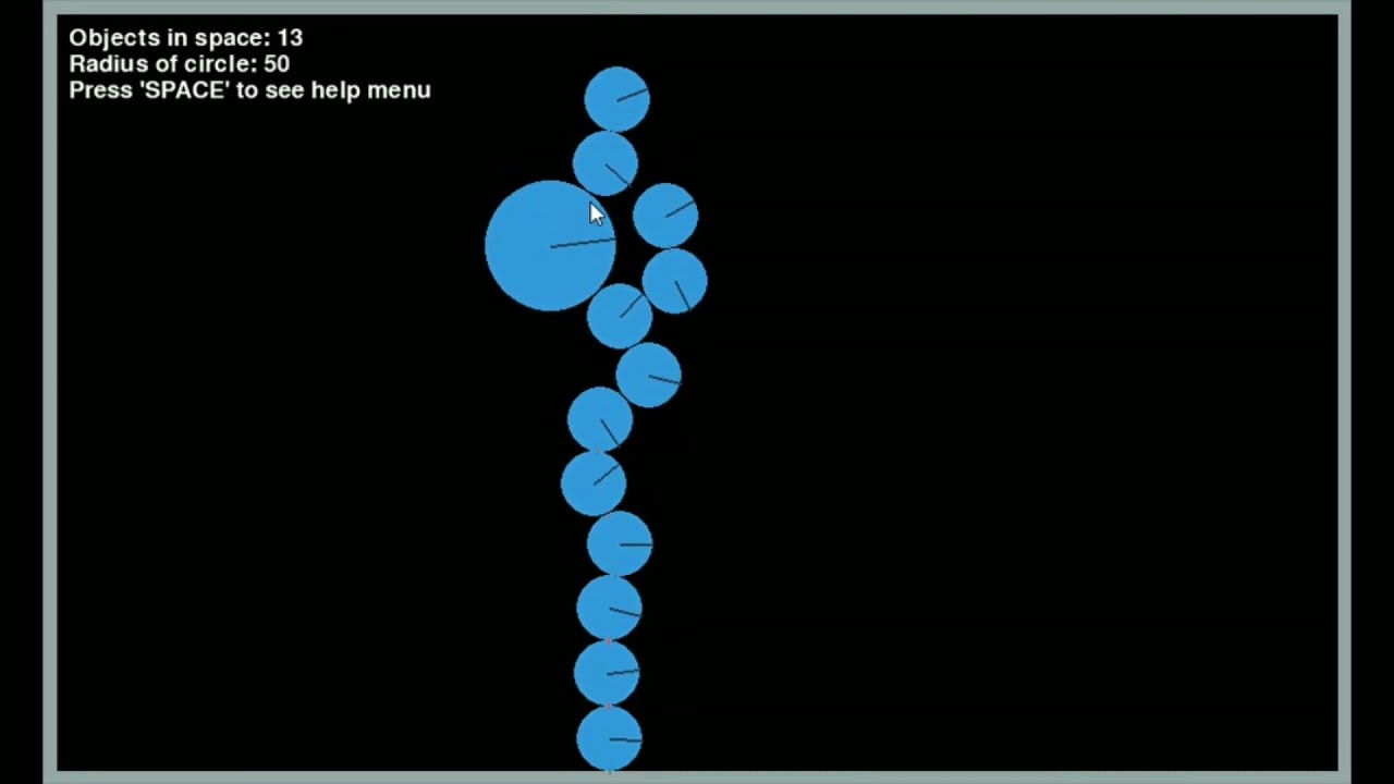 Physics Simulation Made using Python 3.9