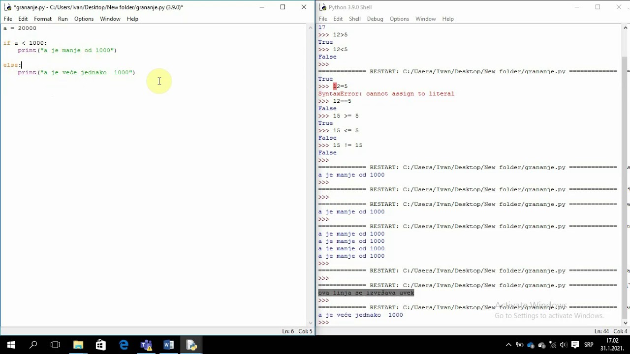 Osnove Python-a - Grananje