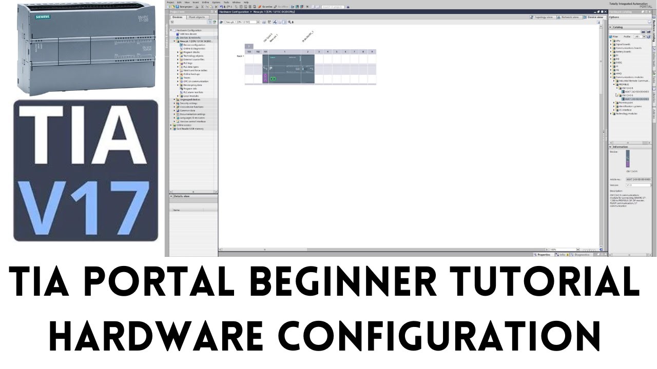TIA portal tutorial - Hardware configuration