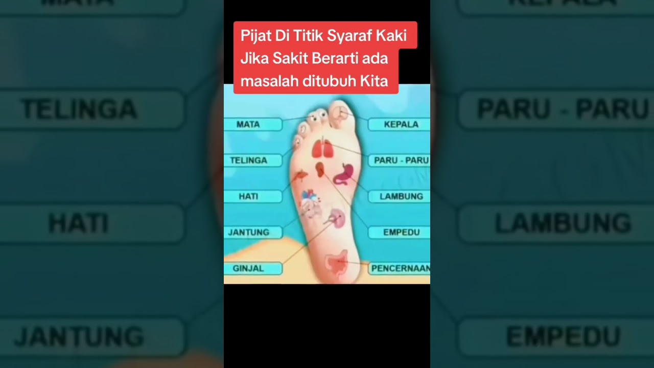 pijat di titik saraf di bagian telapak kaki