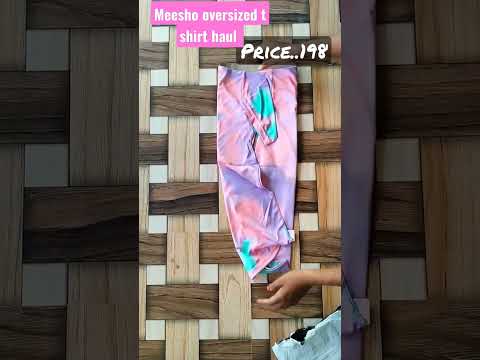 #short #meesho online oversized women t shirt haul ..code..25336840
