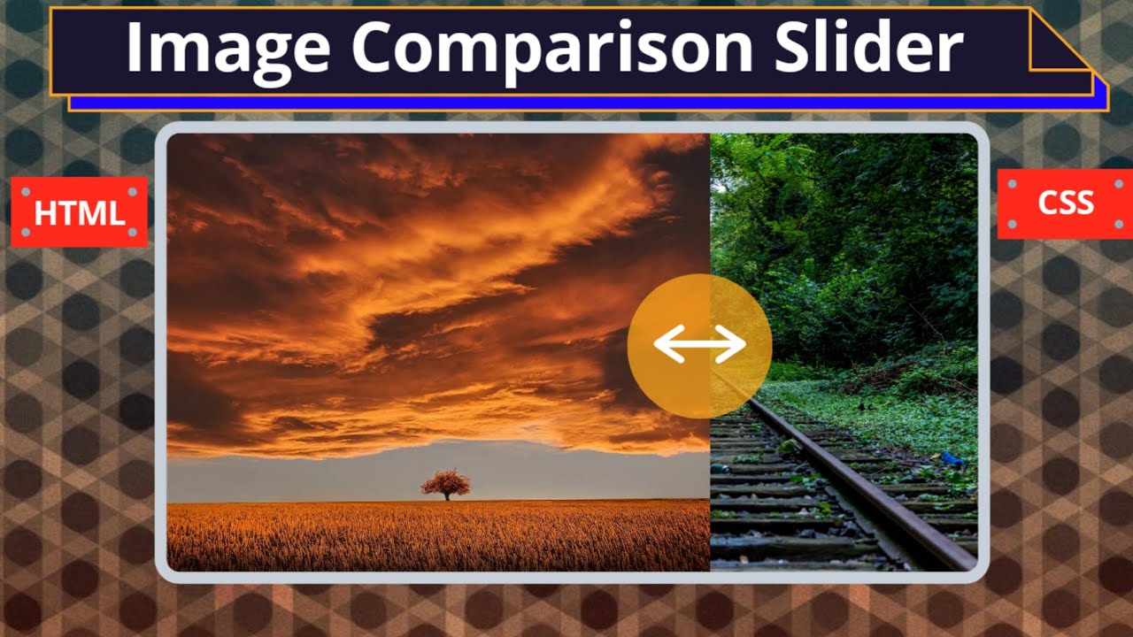 how to create image comparison slider using html and css || image comparison slider || future exam
