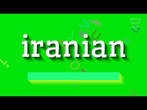 How to say "iranian"! (High Quality Voices)