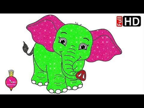 Elephant Drawing | Drawing of Elephant | Baby Elephant Cartoon Drawing Easy Step By Step Tutorial