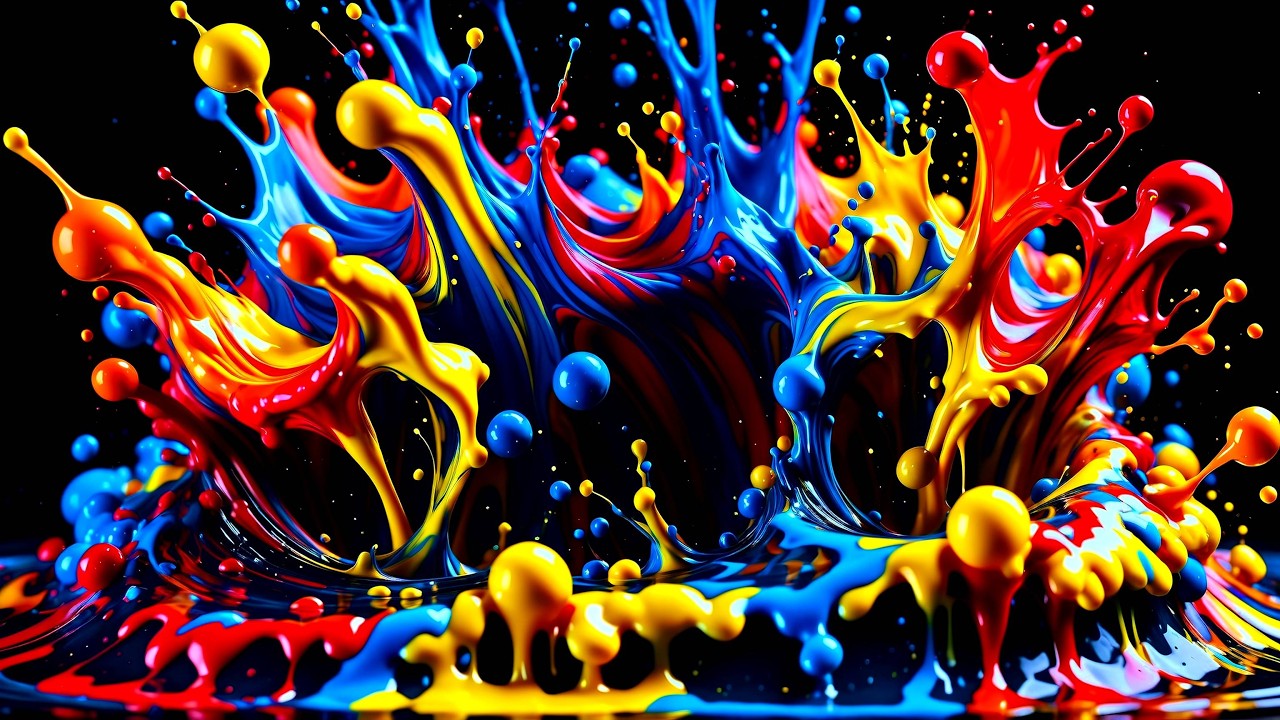 Screensaver Before It Become TV Background • Pre Linguistic Liquid Wallpaper