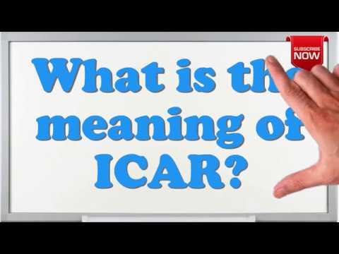 What is the full form of ICAR?