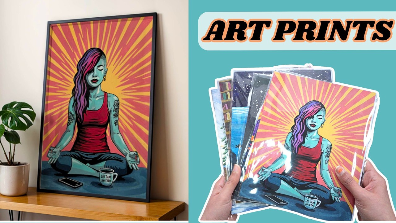 How To Make Art Prints for Etsy & Your Art Shop
