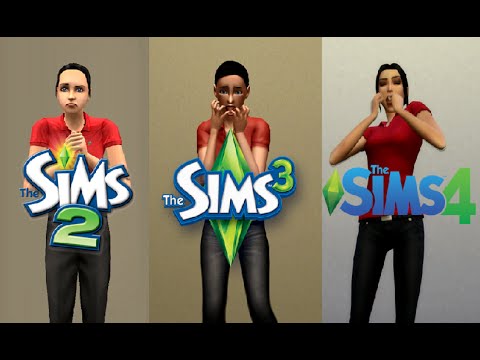 ♦ Sims 2 vs Sims 3 vs Sims 4 - Animations