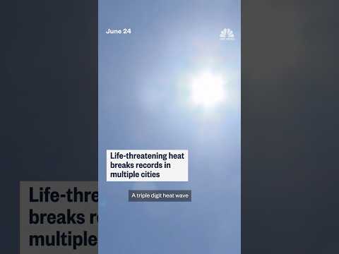 Life-threatening heat breaks records in multiple cities
