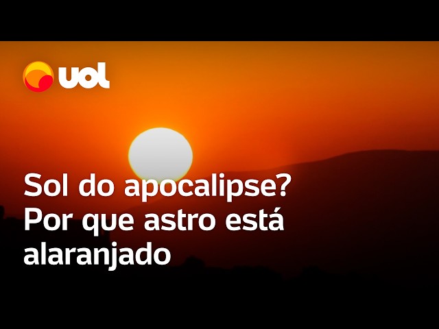 Por que o sol está laranja?