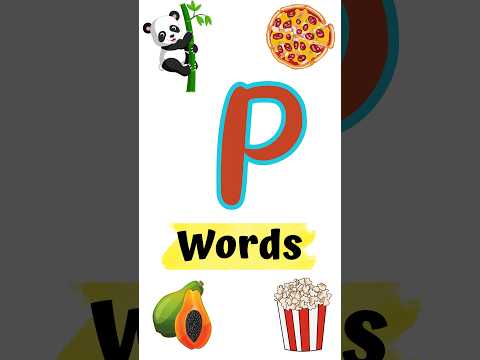 P letter words | Words that starts with letter P | P words #shorts #reels