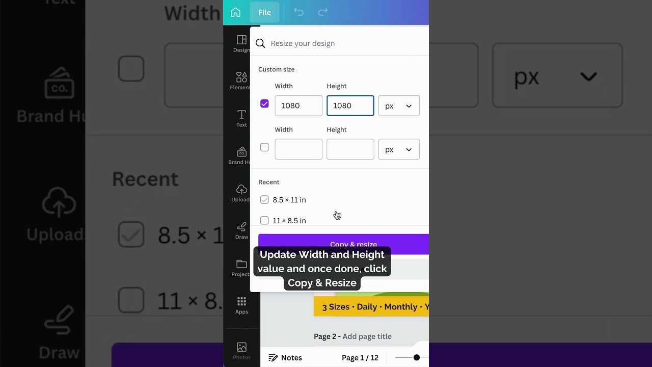 The magic of Canva Pro's resizing tool 🎉📐