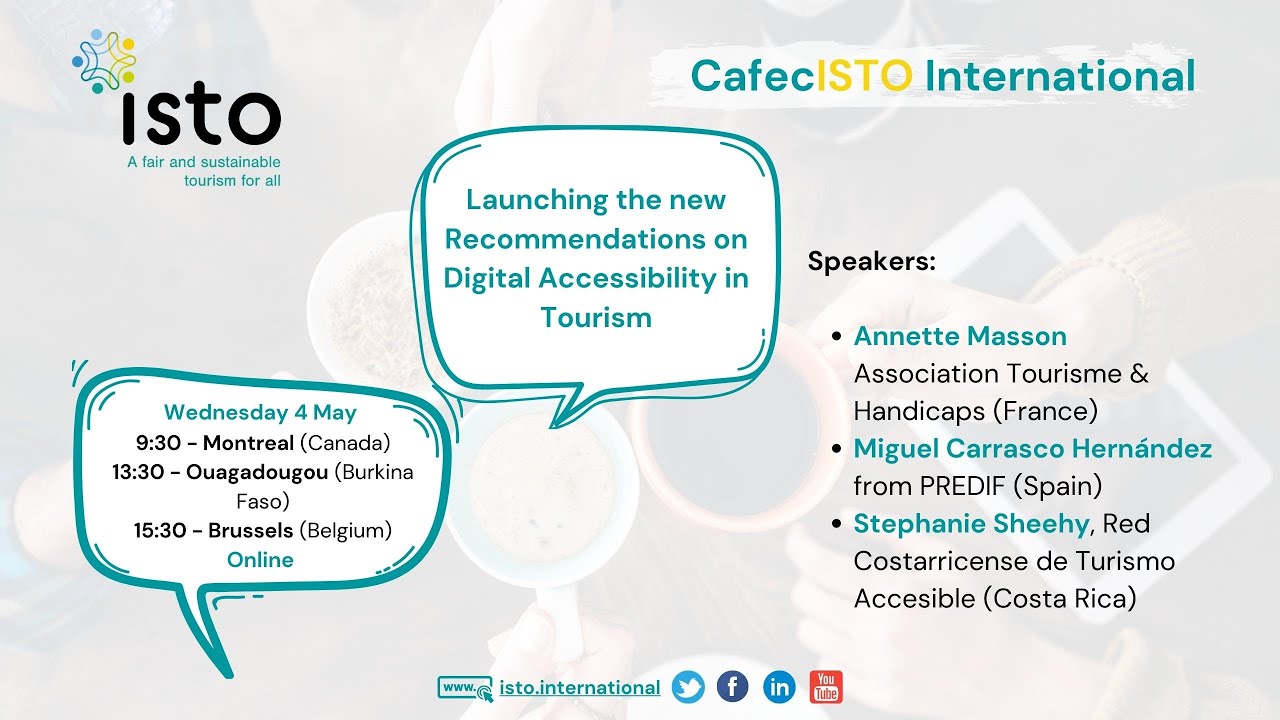 CafecISTO International ☕ Recommendations for Digital Accessibility in Tourism 📓