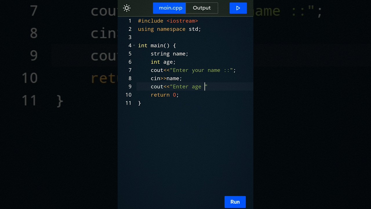 taking input from user in C++|| C++ programming #programming #c++