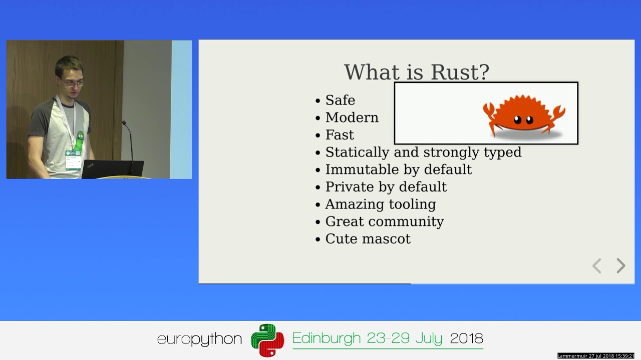 Sven Hendrik Haase - Rust and Python - Oxidize Your Snake