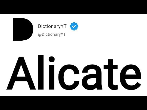 Alicate Meaning in English