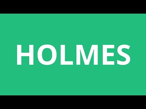 How To Pronounce Holmes - Pronunciation Academy