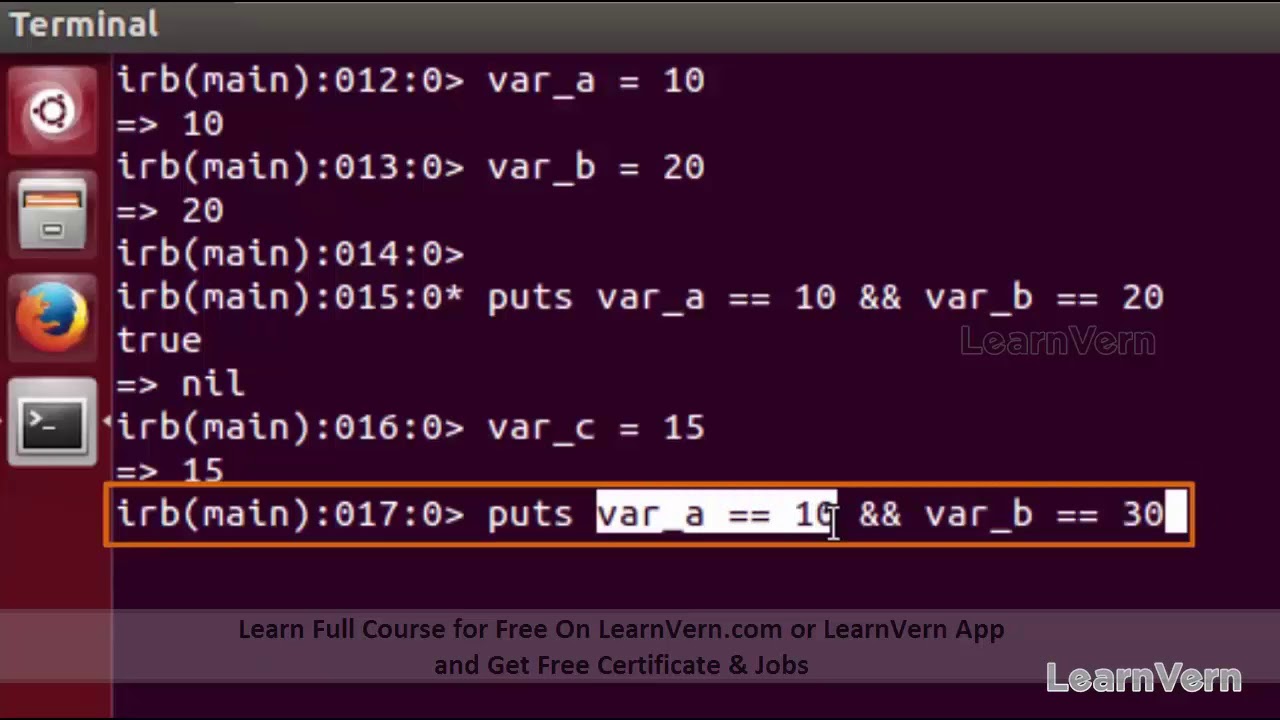 Logical Oparator AND in Ruby