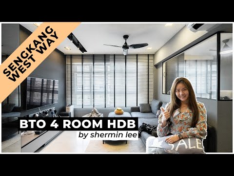 [Singapore Interior Design] Mysterious & Sophisticated in HDB 4 Room - Design 4 Space