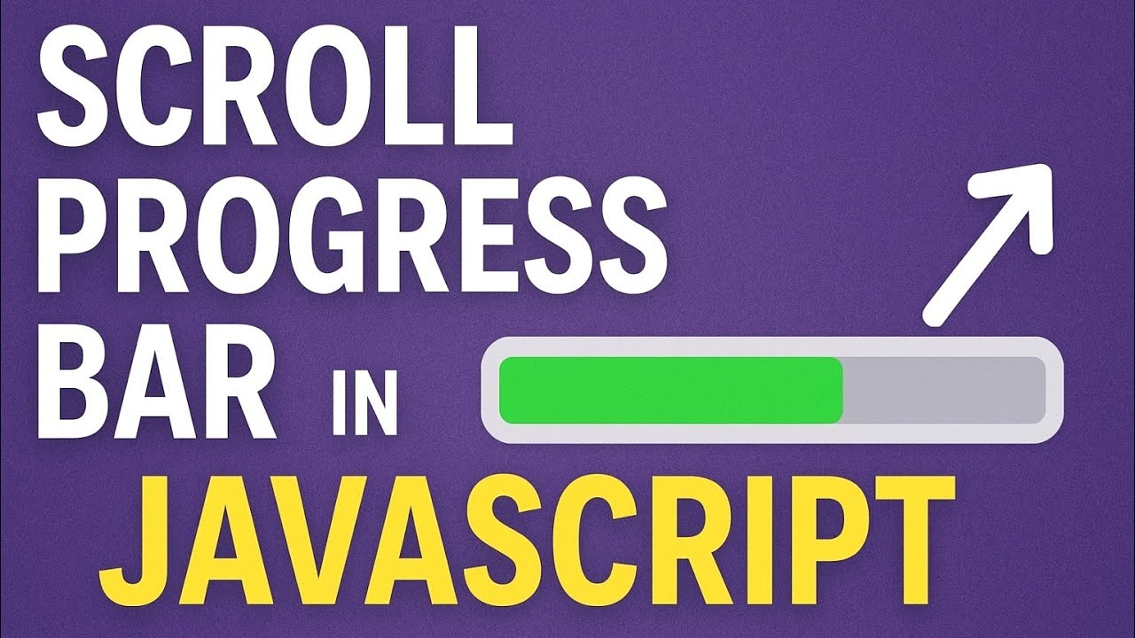 Create Scroll Progress Bar in Javascript | Beginner Tutorial 