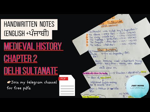 Delhi sultanate/ indian medieval history/ History notes 🗒️