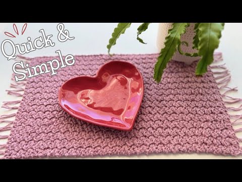 Quick & Simple Crochet Placemats/Table Runner | Easy Crochet Tutorial