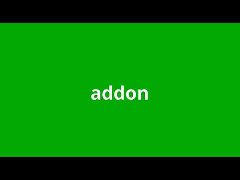 what is the meaning of addon