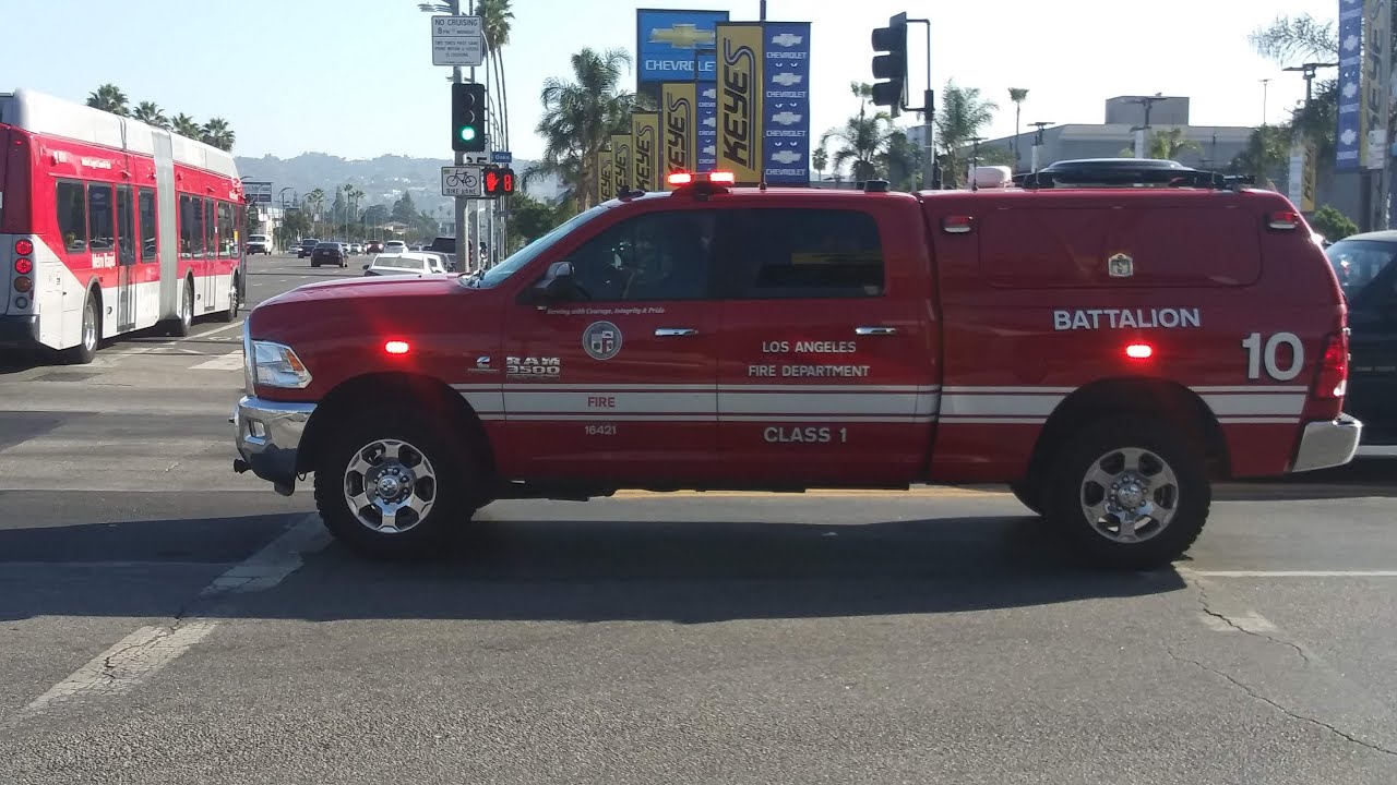 LAFD Battalion 10 Responding