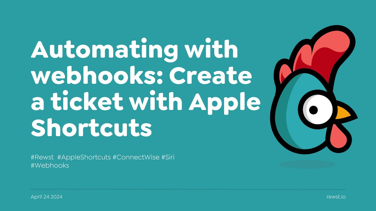 How to create a ticket using Apple Shortcuts - Rewst