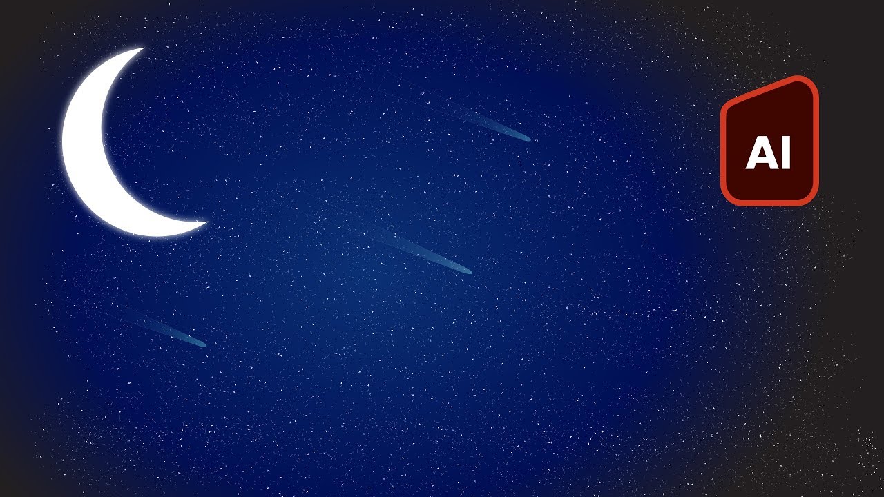 How to Draw a Night Sky Easily in Adobe Illustrator