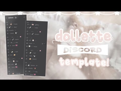 。˚⋆🍥﹕ aesthetic dollette / coquette / babycore FREE discord server template 、ely. °。˚✿