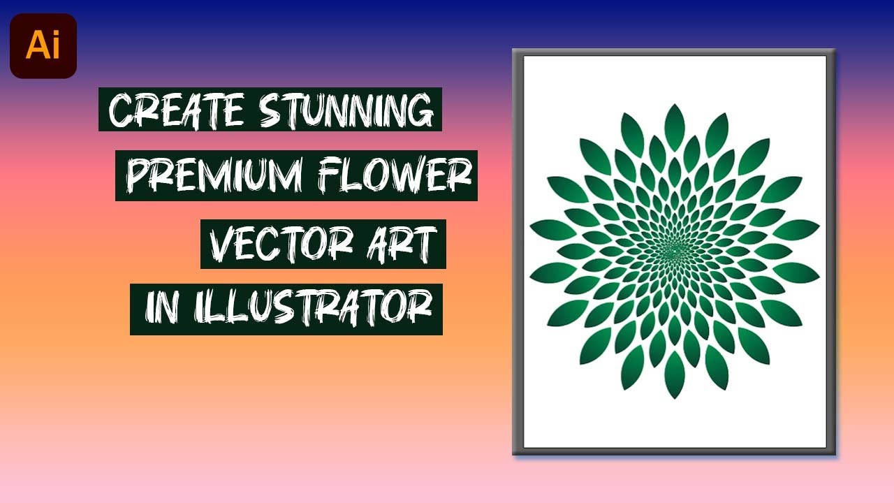 Create Stunning Premium Flower Vector Art in Illustrator #seecreation