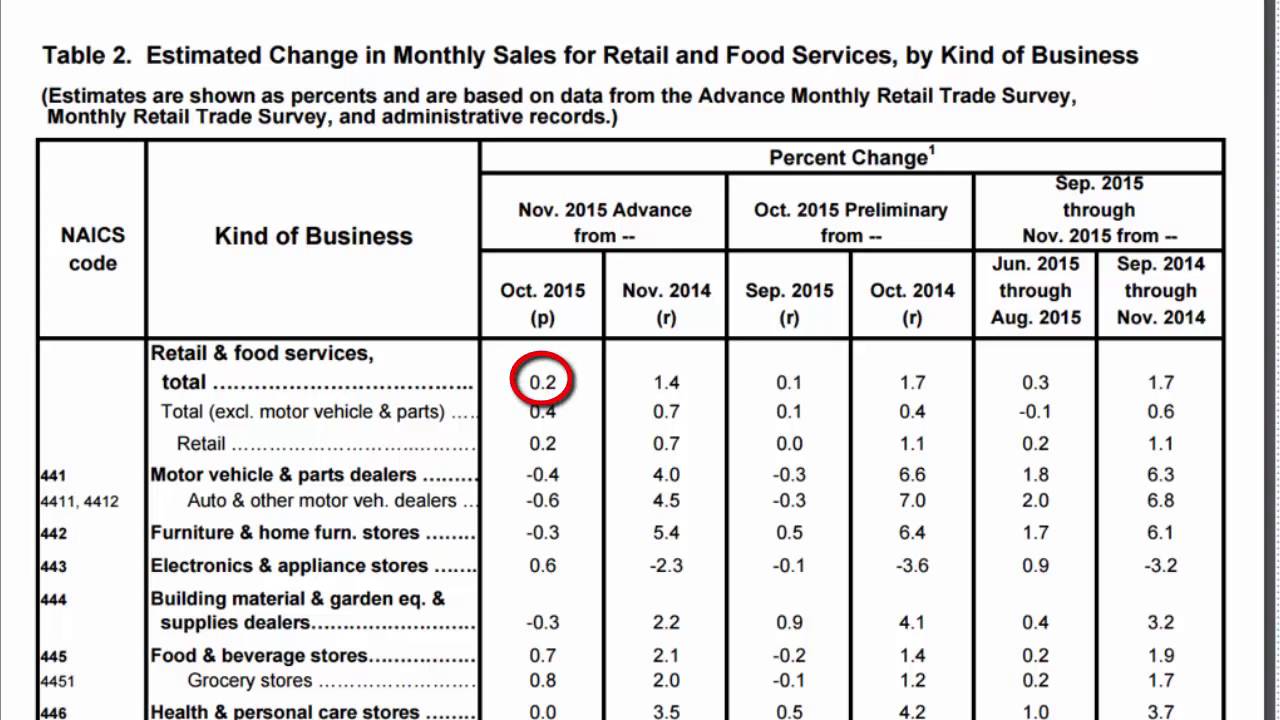 Economic Indicators - Retail Sales Report - What Does It Mean?