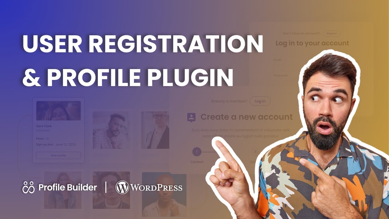 #1 WordPress User Registration & Profile Plugin for Modern Websites